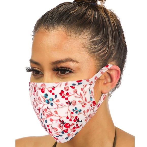 Accessories | Luxury Reusable Cloth Face Mask Print Multi Poppy | Poshmark